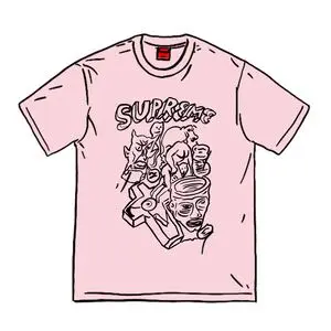 Supreme Daniel Johnston Tee Shirt - Light Pink