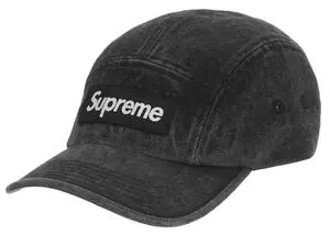 Supreme Denim Camp Cap - Black