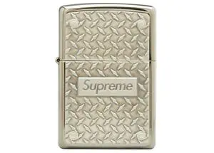 Supreme Diamond Plate Zippo - Metal