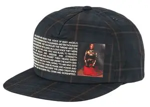 Supreme Joan Of Arc 5-panel Cap - Blue Plaid