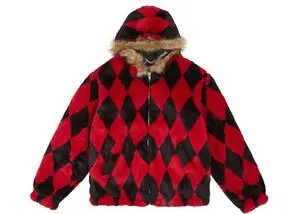 Supreme Diamond Faux Fur Jacket