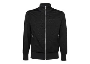 Palm Angels Leopard Print Track Jacket - Black