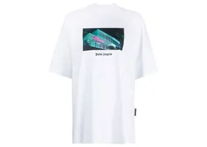 Palm Angels Miami Graphic Print T-shirt - White