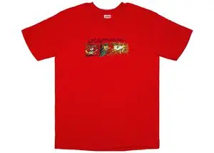 Supreme Dog Shit Tee Shirt - Red