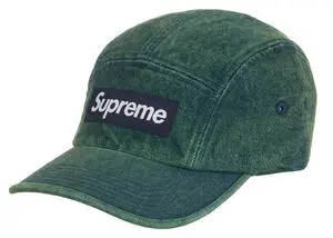 Supreme Denim Camp Cap - Overdyed Green