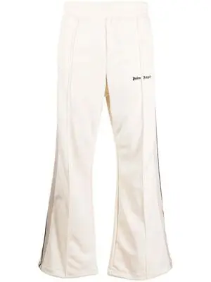 Palm Angels White Flared Trousers