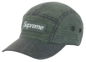 Supreme Distressed Ripstop Cap - Green
