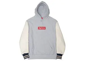 Supreme Junya Watanabe Cdg Customized Box Logo Hoodie - Grey