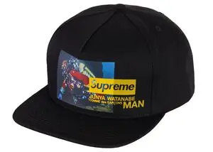 Supreme Junya Watanabe Cdg Nature 5-panel Cap - Black