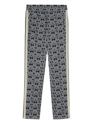 Palm Angels Monogram Track Pants - Navy Blue/off White
