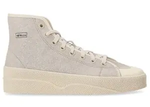 Adidas Nizza 2 Leather High-top Sneakers - Chalk White/off White/off White