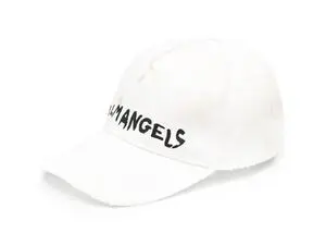 Palm Angels Miami Ripped Logo Cap - White