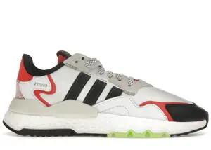 Adidas Nite Jogger Sneakers - Cloud White/core Black/hione-colorres Red