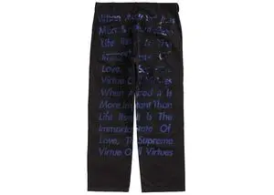 Supreme Junya Watanabe Cdg Printed Work Pant - Black