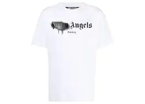 Palm Angels Paris Sprayed Logo T-shirt - White