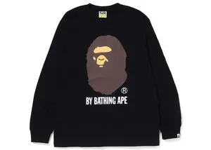 A BATHING APE By Bathing Ape Long Sleeve Tee Shirt - Black