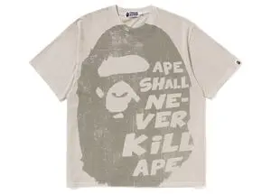 BAPE Big Ape Head Tee Shirt Ivory