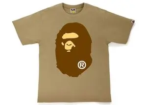 BAPE Big Ape Head Tee Shirt - Beige