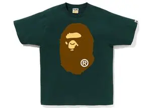A BATHING APE Big Ape Head Tee Shirt - Green
