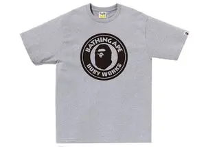 A BATHING APE Bicolor Busy Works Tee Shirt - Grey