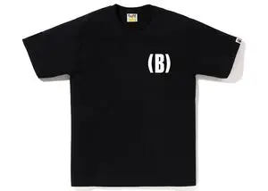 A BATHING APE B One Point Tee Shirt - Black
