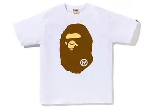 A BATHING APE Big Ape Head Tee Shirt - White