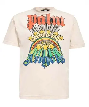 Palm Angels Rainbow Stars T-shirt - White