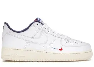 Nike Force 1 Low Kith Paris Sneakers - White/red/navy Blue