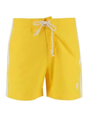 Palm Angels Pa Monogram Embroidered Swim Shorts