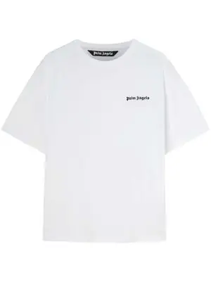 Palm Angels Print Logo T-shirt White/black