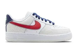 Nike Air Force 1 Low "just Do It" Sneakers - White/navy Blue/red