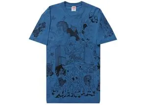Supreme Downtown Tee Shirt - Faded Blue