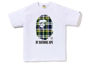 BAPE Check By Bathing Ape Tee Shirt (ss23) White Green