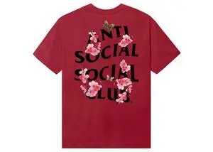 ANTI SOCIAL SOCIAL CLUB Kkotch Tee Shirt - Maroon