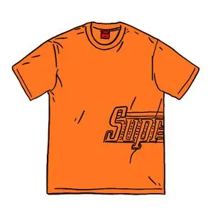 Supreme Side Logo Short Sleeve Top - Orange
