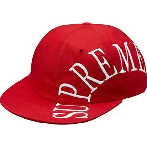 Supreme Side Arc 6-panel Cap - Red