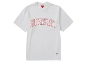 Supreme Sketch Embroidered Short Sleeve Top - White