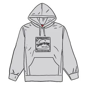 Supreme Shine Hooded Sweatshirt - Ash Grey