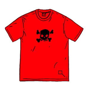 Supreme Skull Short Sleeve Top - Red