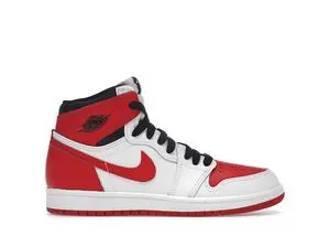 JORDAN Air Jordan 1 Retro High OG Heritage (Preschool) White/university Red/black