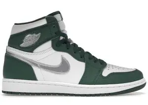 JORDAN Air 1 Retro High OG Sneaker Gorge Green/metallic Silver/white