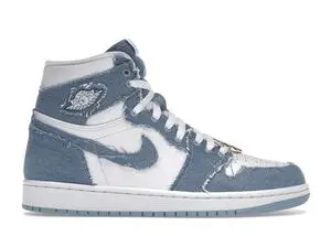 JORDAN Air Jordan 1 Retro High OG Denim White/worn Blue/metallic Gold