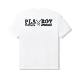 ANTI SOCIAL SOCIAL CLUB Playboy Checkered T-shirt - White