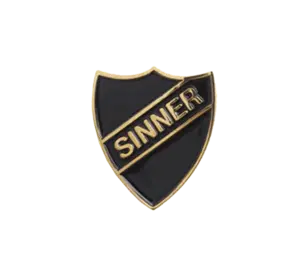 Supreme Sinner Pin - Gold