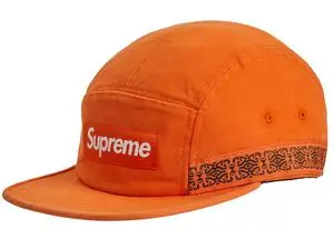 Supreme Side Tape Camp Cap - Orange
