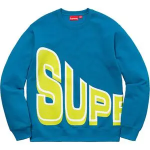 Supreme Side Arc Crewneck Sweatshirt Dark Aqua