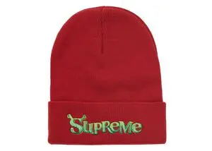 Supreme Shrek Beanie Cardinal