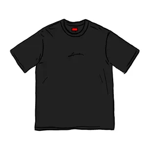 Supreme Signature Short Sleeve Top - Black