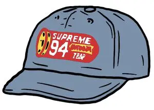Supreme Shell Patch 6-panel Cap - Denim