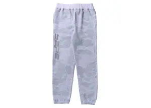 A BATHING APE Text Code Camo Sweatpants - Gray